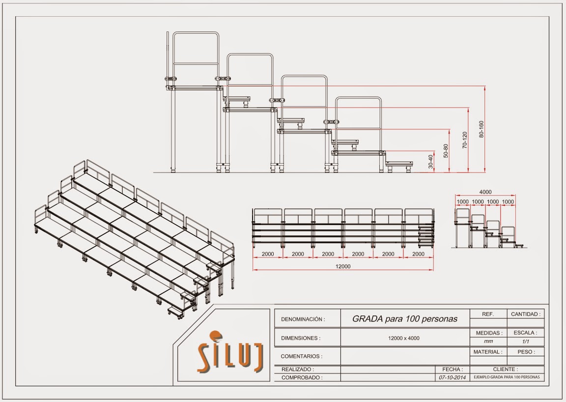 SILUJ: Gradas modulares