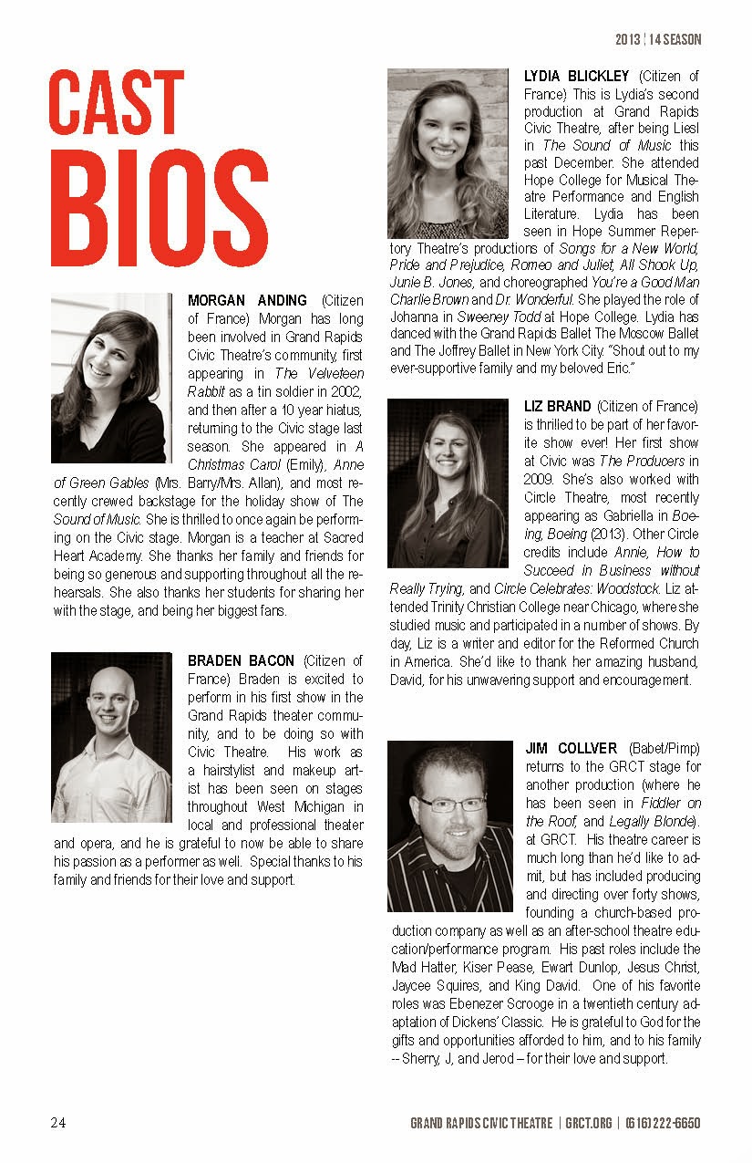 LES MISÉRABLES: Cast Bios