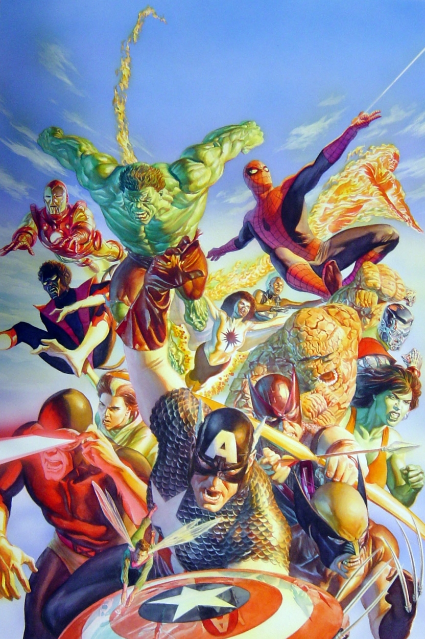 Alex Ross's Secret Wars Poster | Marvel guerras secretas, Herois, Arte ...