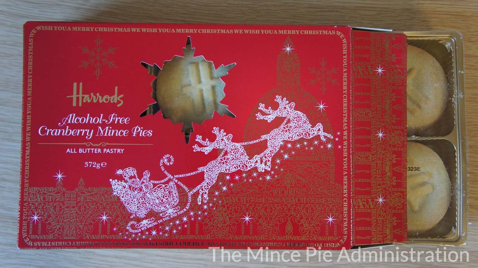 The Mince Pie Administration: Harrods Alcohol-Free Cranberry Mince Pies