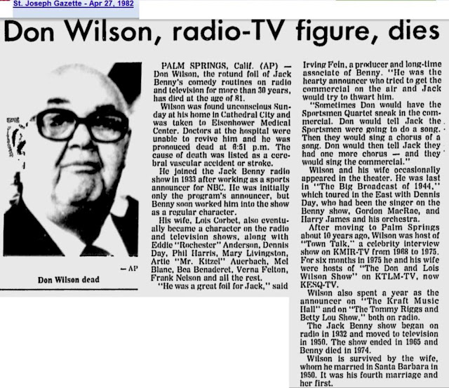Don Wilson Announcer