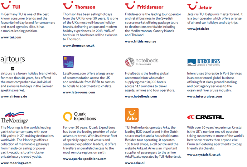 Sérgio Palma Brito: TUI Travel, plc - Uma Amostra