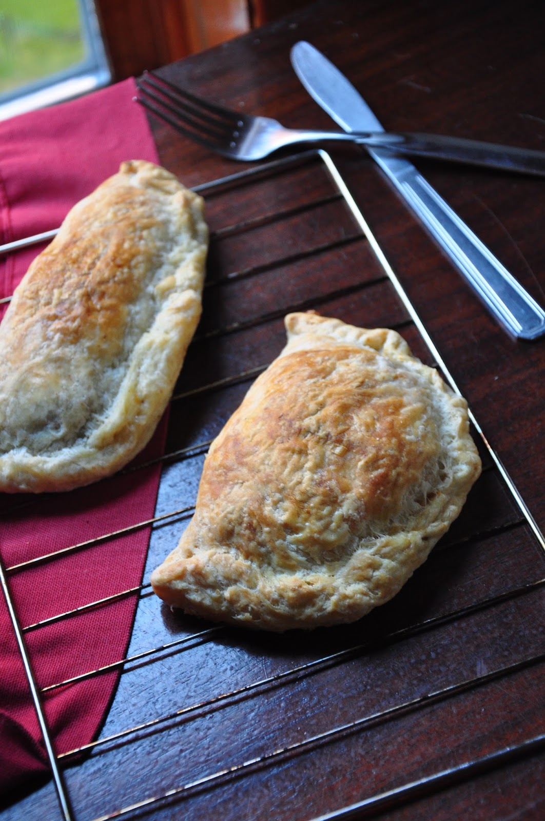 Sweet potato, kale, chard and goats cheese pasties // Chaussons à la ...