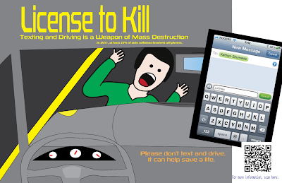 Graphics: Texting and Driving PSA Poster
