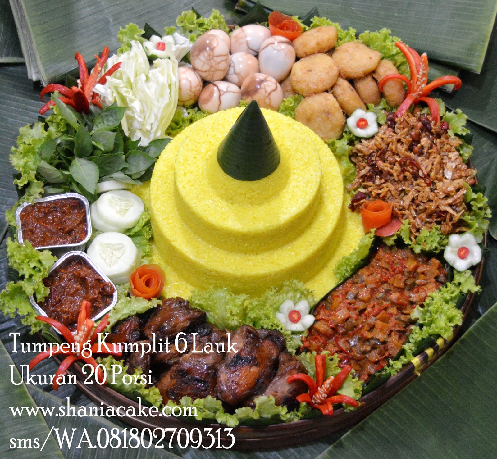 [Tumpeng Jogja] Tumpeng Kumplit 20 Porsi Mba Amelia Jogja | Home Made ...