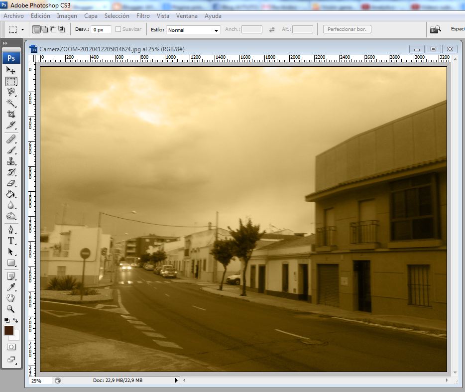 AYTUTO: Aplicar tono "sepia" a una imagen en PHOTOSHOP (Método 2)