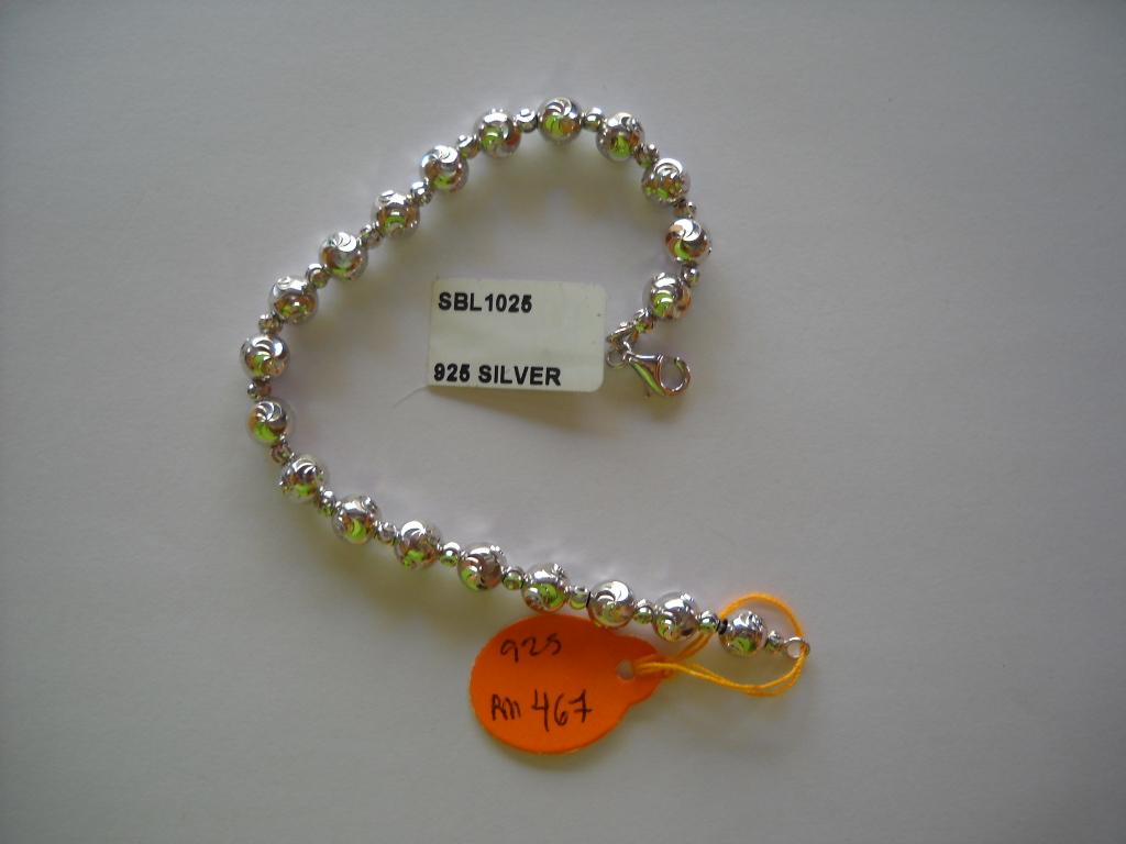 .: Rantai Tangan Perak Saduran Emas Putih