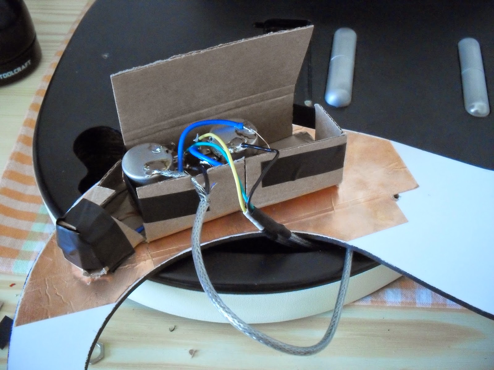 DIY electric guitar projects: Danelectro shielding and stuff