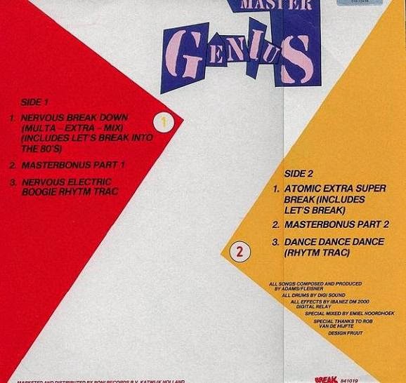 RETRO DISCO HI-NRG: MASTER GENIUS - "The Album" (1984) LP-D0007 electro ...