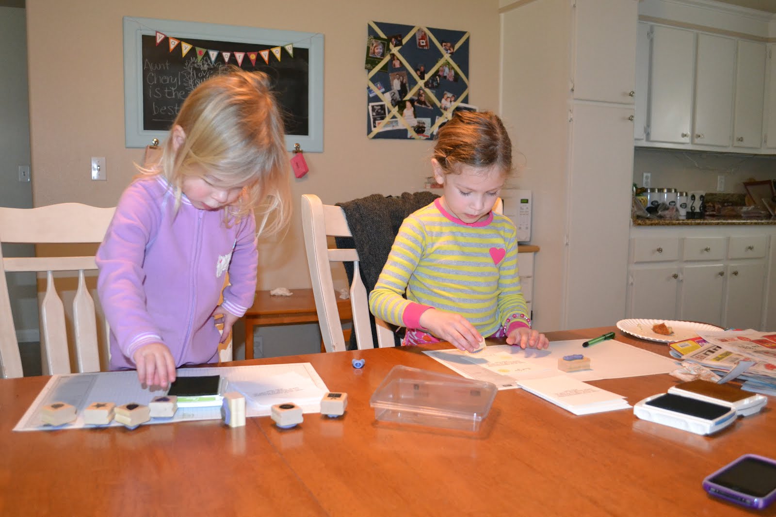 Random Craft: Crafting with Kids: Stamping