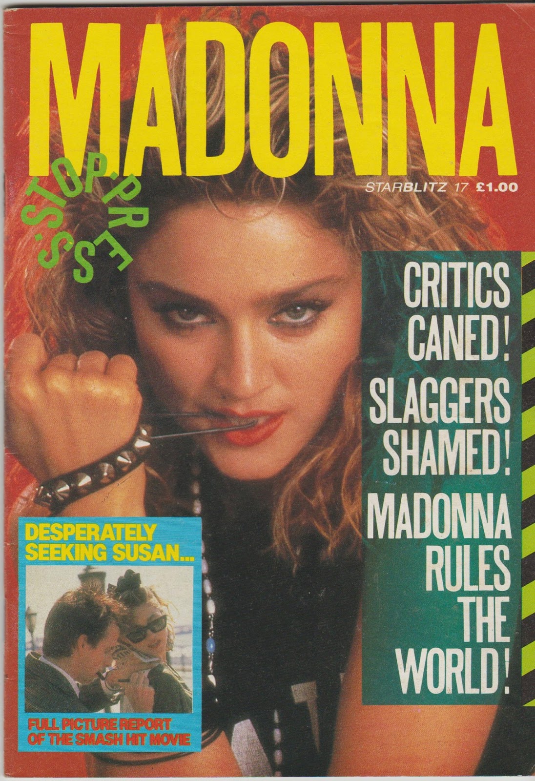 Top Of The Pop Culture 80s: Madonna Starblitz 17 Magazine 1985