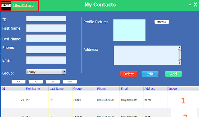 Java Contact Information Management System Source Code - C#, JAVA,PHP ...