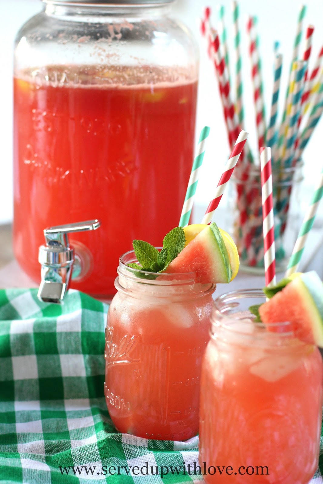 Fresh Watermelon Lemonade | Served Up With Love