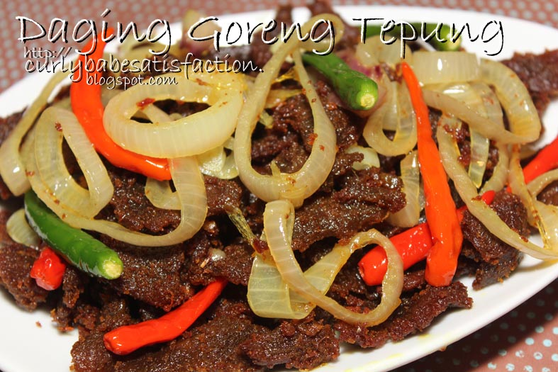 Curlybabe's Satisfaction: Daging Goreng Tepung