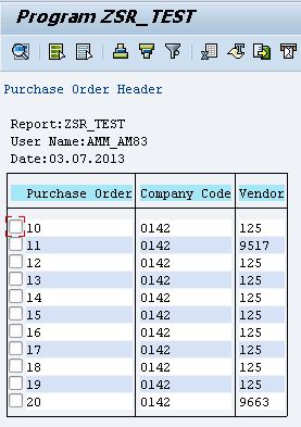 SAP ABAP 4 Tutorial: ALV List Interactive Report