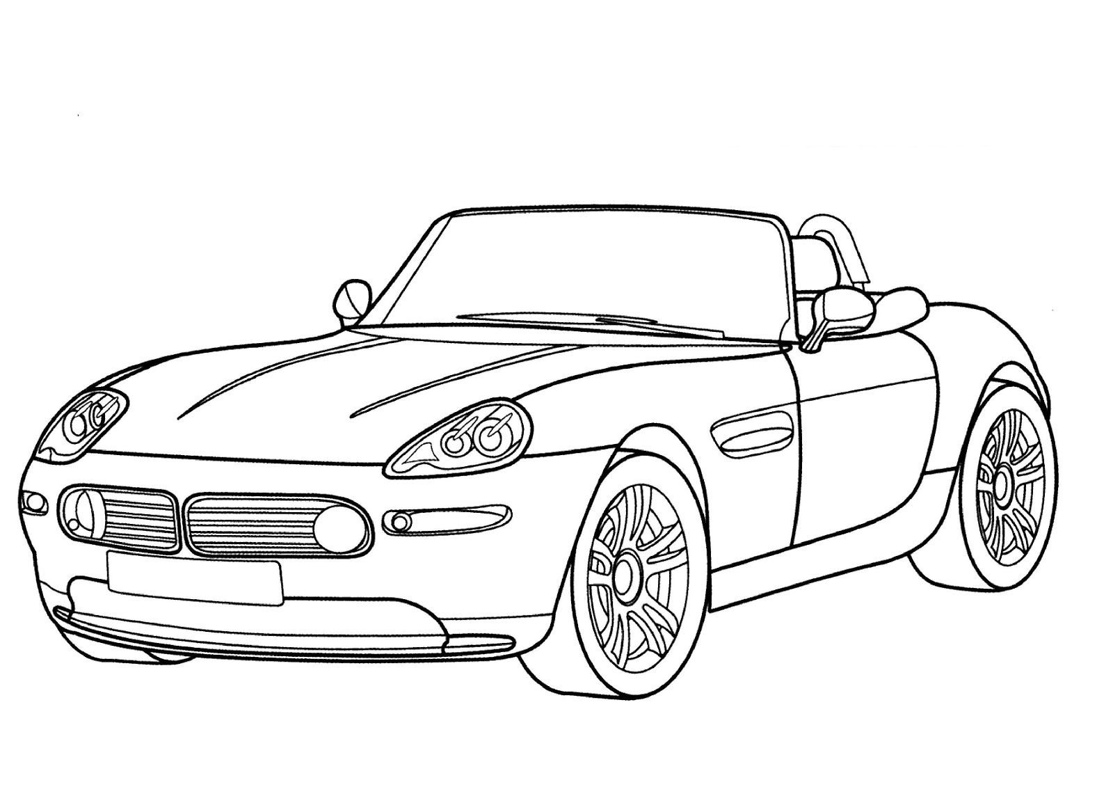 Bmw M4 Coloring Pages