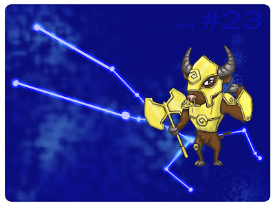 Dunia Kartun Kur: day #23 Your Zodiac Sign as A Great Warrior/ Wizard