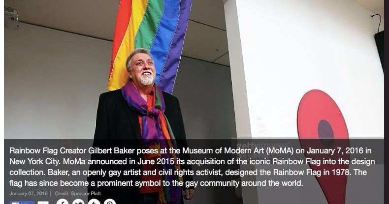 kenneth in the (212): Rainbow Flag Creator Gilbert Baker Recognized at ...