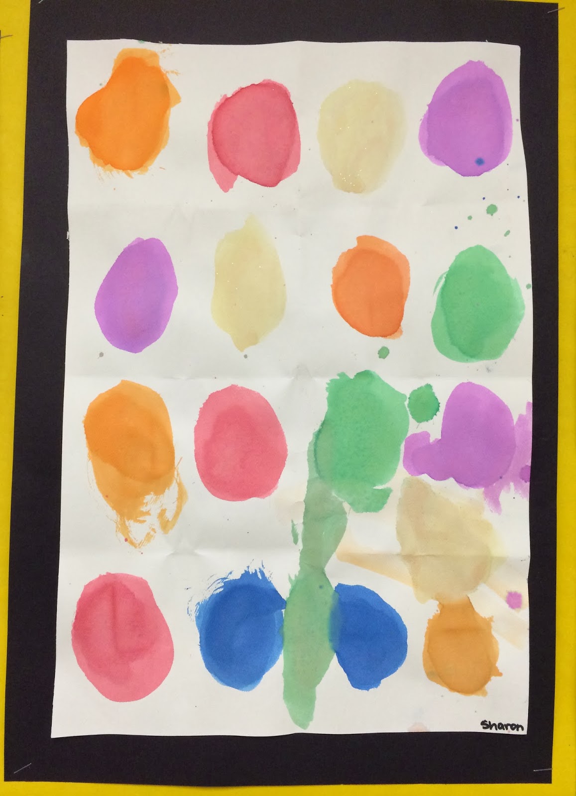 Miss French Fry Makes Art: Connect the Dots, Kandinsky Style.