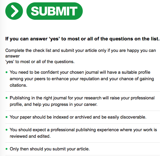 RRResearch: Think Check Submit - can't we do better than this?