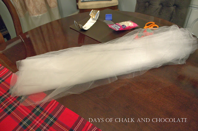 Tulle and Yarn Christmas Trees Tutorial | Days of Chalk and Chocolate