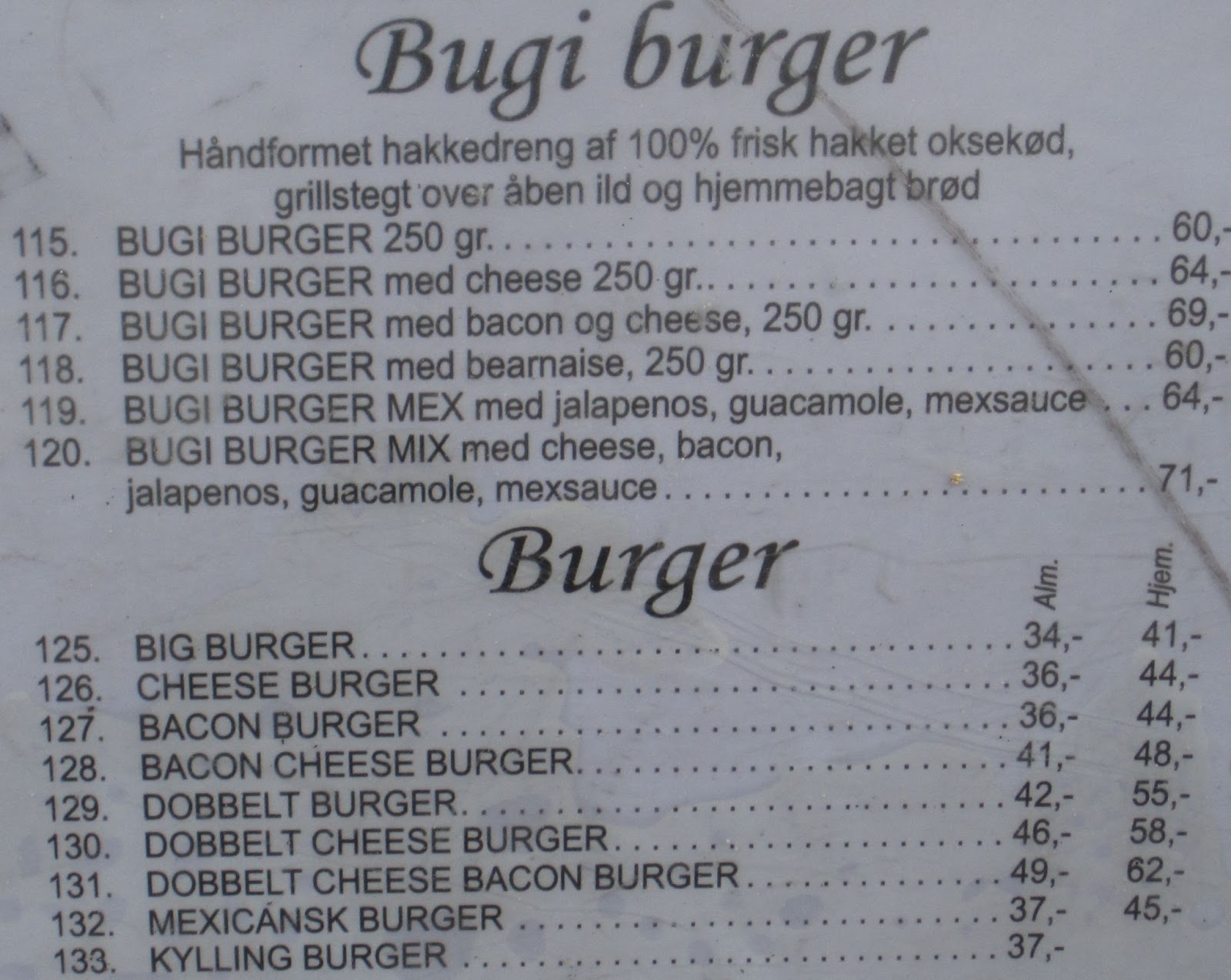 Black Bens Burgerguide: Buggi Burger med bacon og cheese