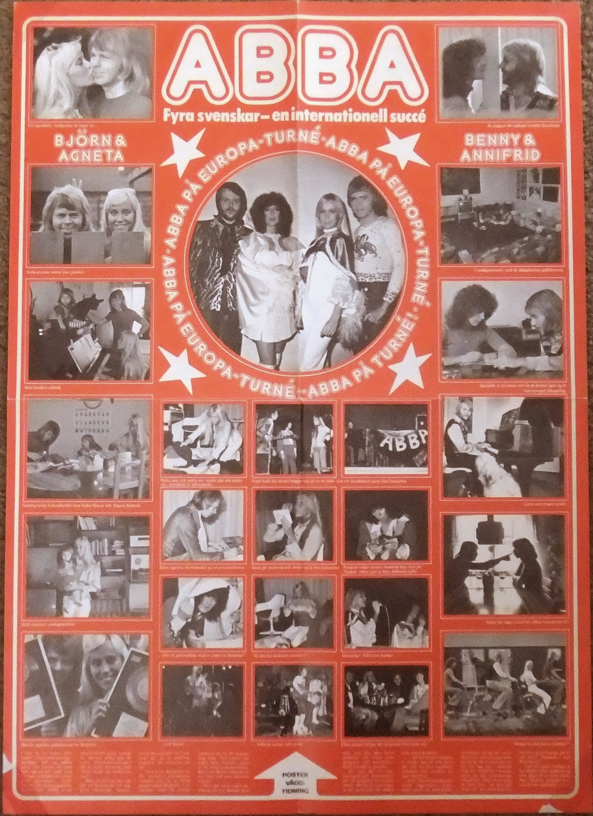 ABBAFanatic: New ABBA Collection Item - European Tour Poster 1975