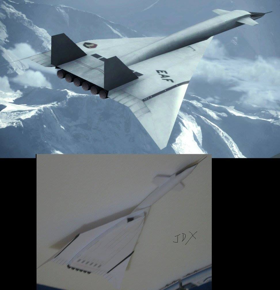 Ace Combat Model - Drawings: XB-70 Valkyrie