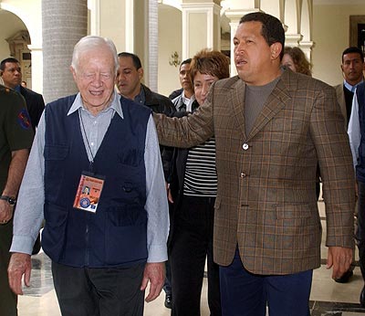 EBL: Dhimmi Jimmy Carter praises the late Hugo Chavez...