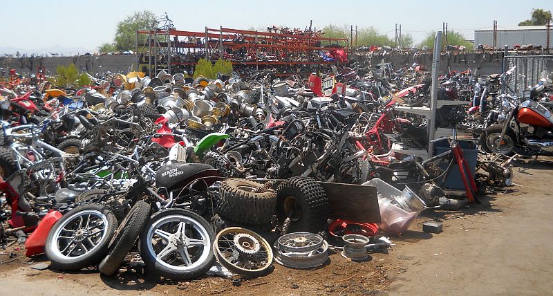 Cheryl's USA: Where motorcycles go when they die