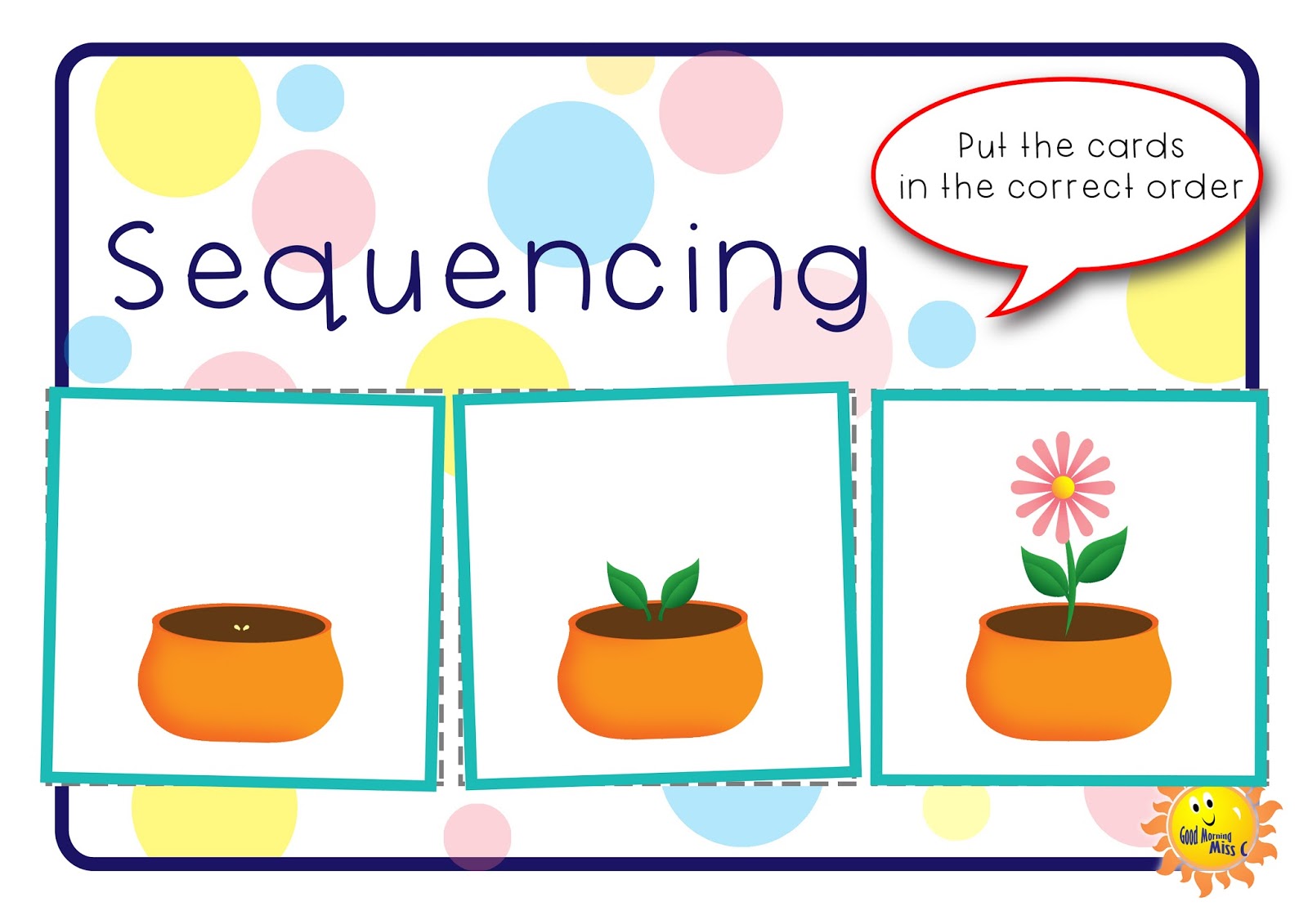 Craft and beyond...: Picture Sequencing for Kindies