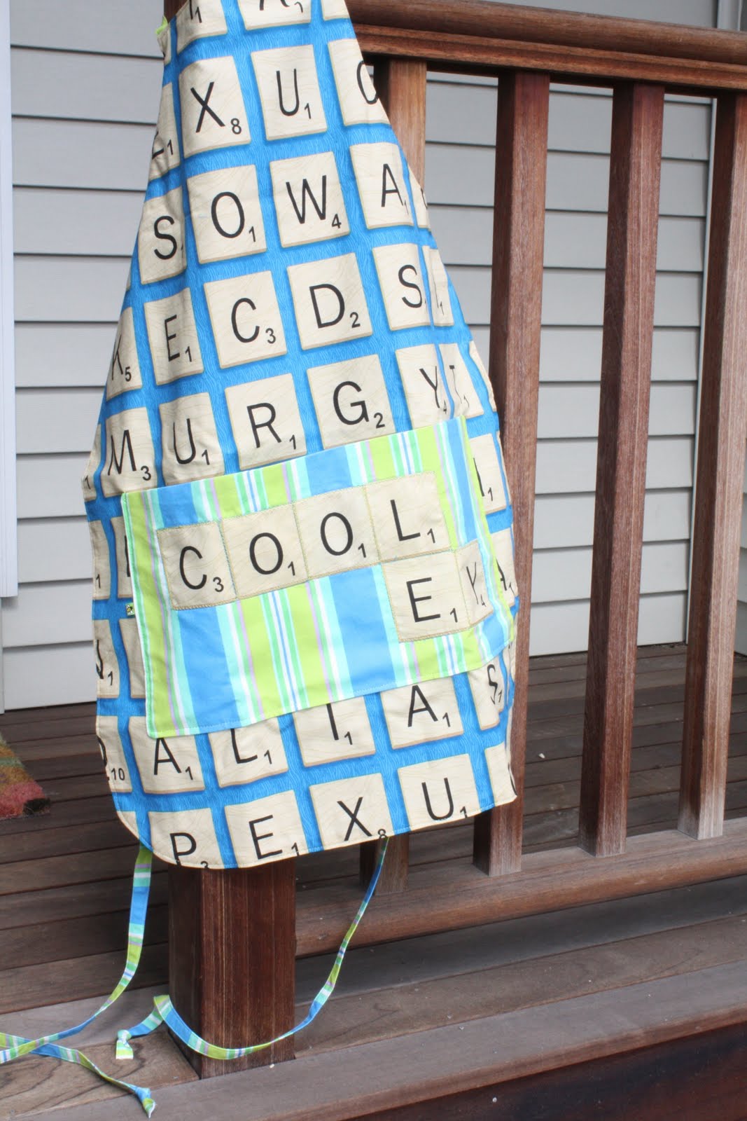 Bumblebee & Sophie: Scrabble Fabric Apron