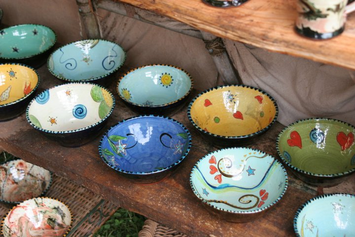 Pot On Pottery: Stall at Glastonbury