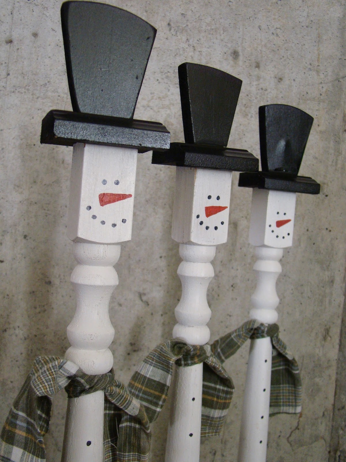 A~F Creations: Spindle Snowmen