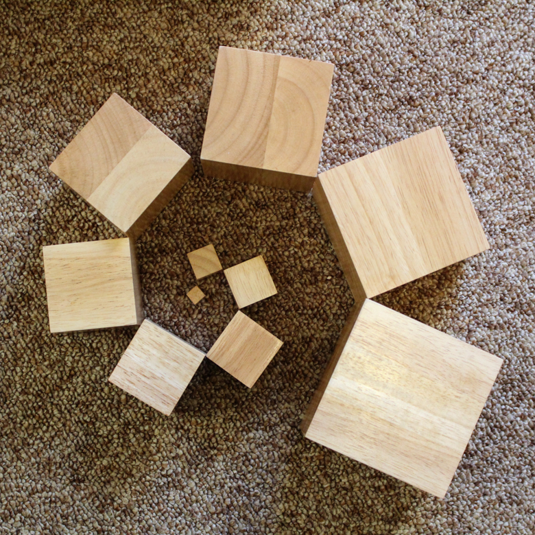 Craft Knife: Montessori Pink Tower Extensions for a Sixth Grader