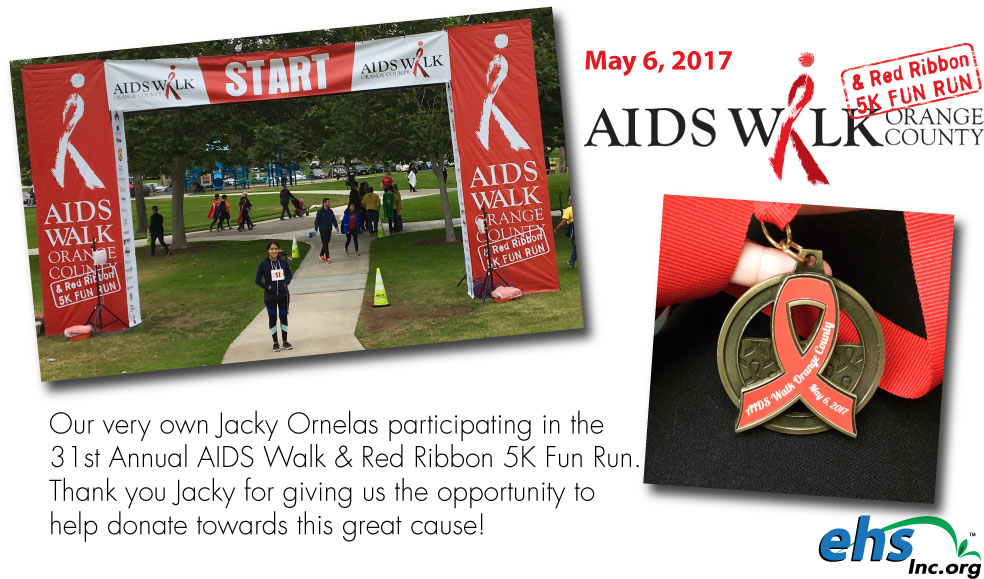 ehsInc Blog: 31st Annual AIDS Walk & Red Ribbon 5K Fun Run