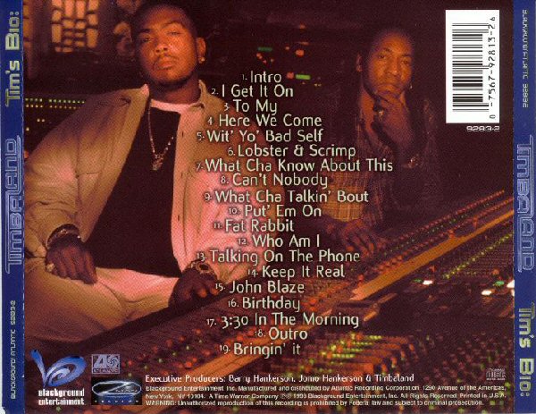 Promo, Import, Retail CD Singles & Albums: Timbaland - Tim's Bio ...
