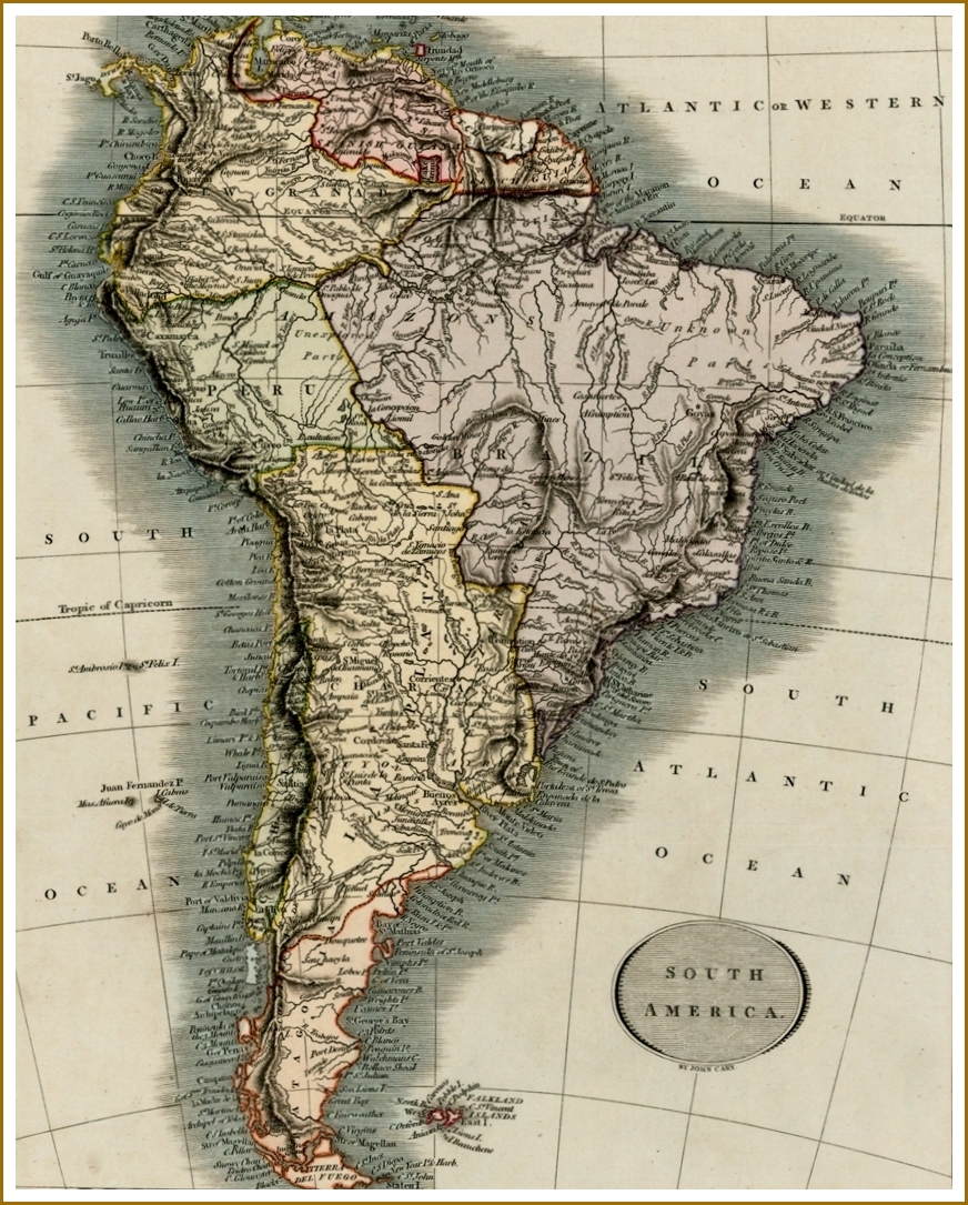 Jornada da Estrela: Mapa da América do Sul