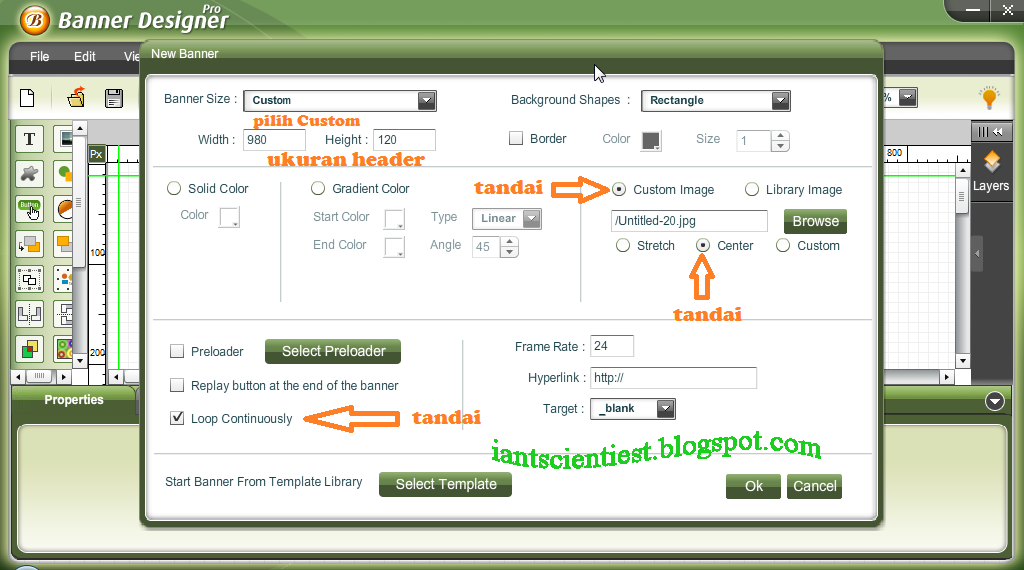 CARA MEMBUAT HEADER BANNER ANIMASI DAN MEMASANGNYA DI BLOG AGAR SESUAI ...