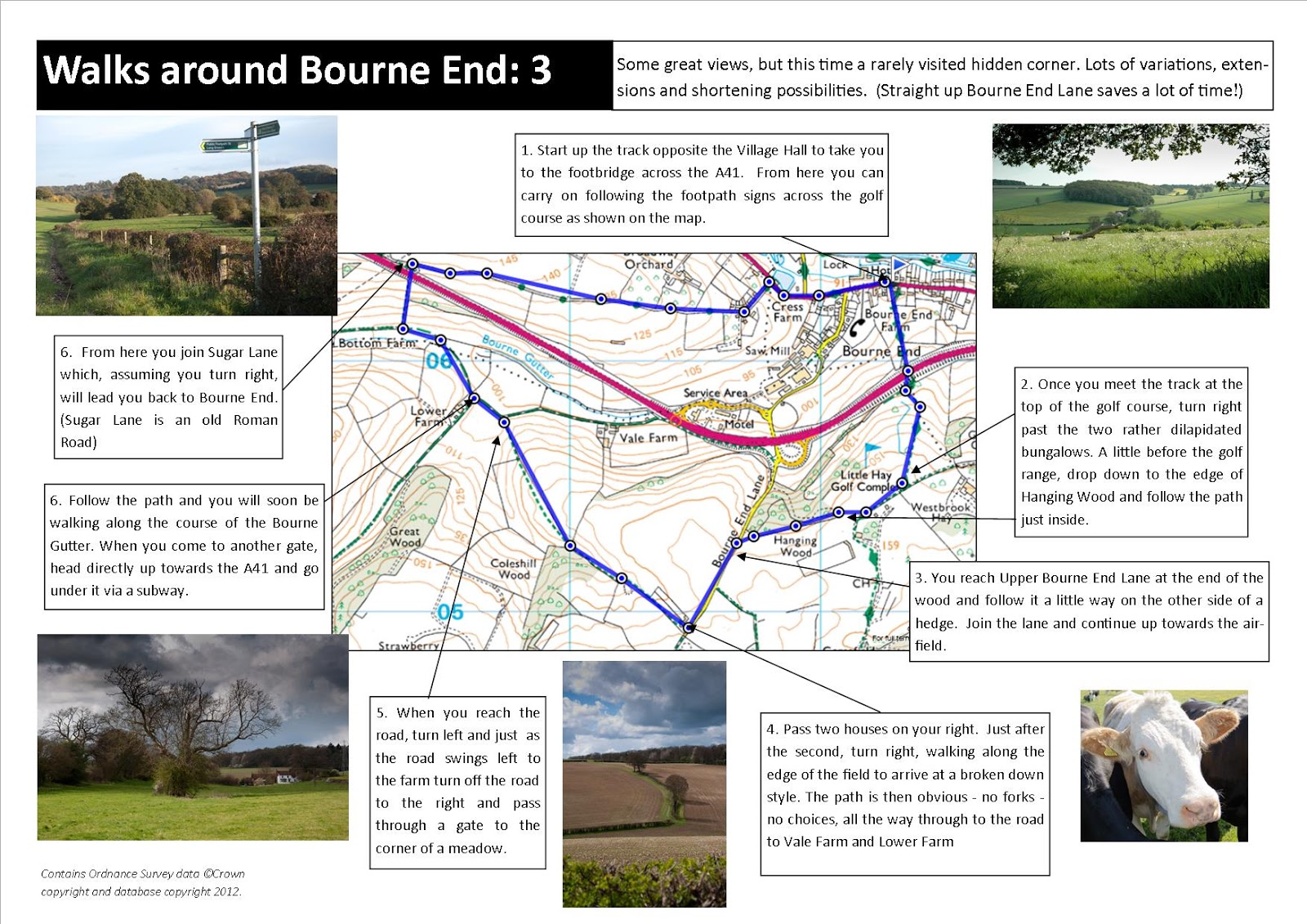 A selection of walks around the village