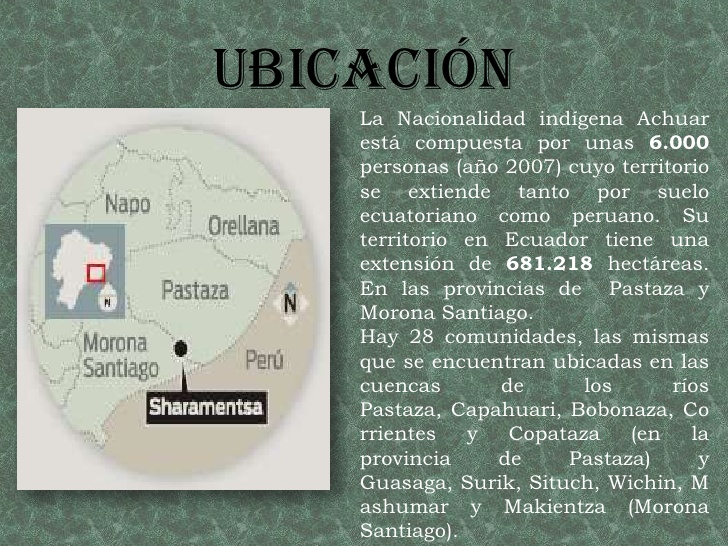La nacionalidad de Achuar: 2016