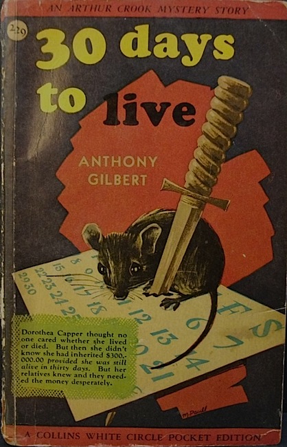 Pretty Sinister Books: FFB: 30 Days to Live - Anthony Gilbert