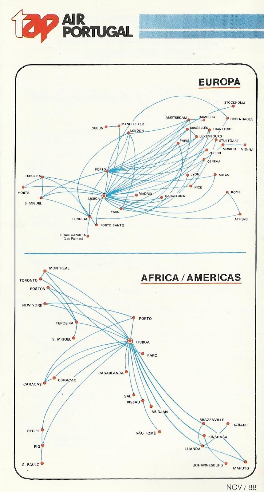 Airline memorabilia: TAP (1988,1990)