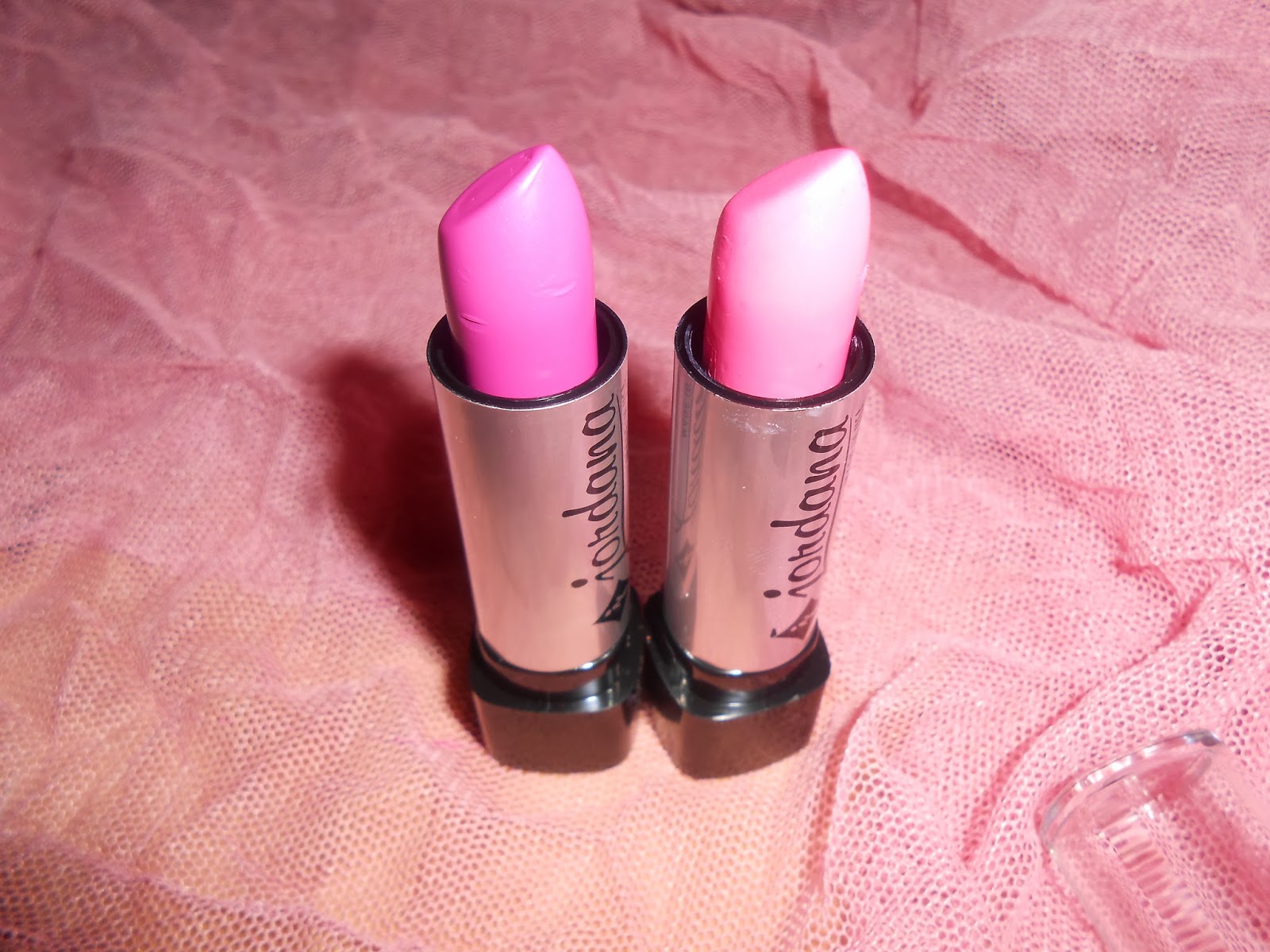The Cocoa Dynasty: Pink Friday: Jordana Lipsticks Geranium & Candied Pink