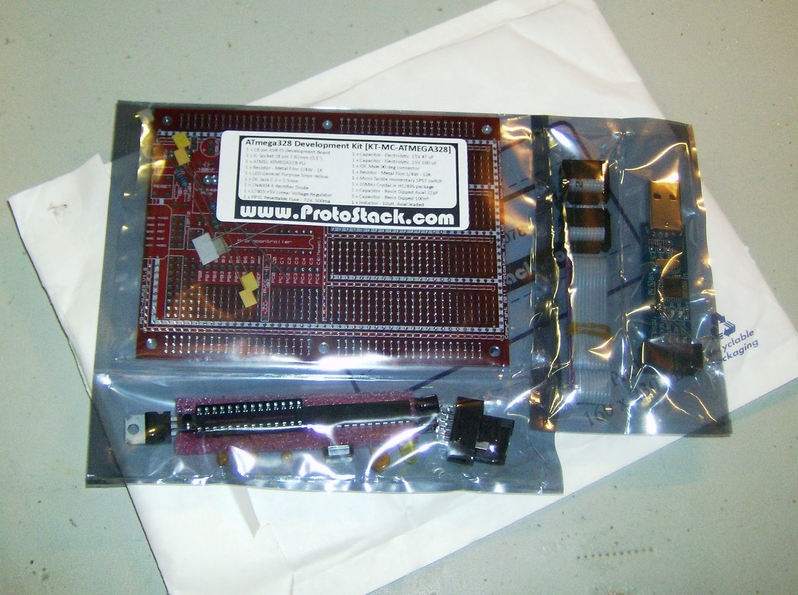 Rants from the Embedded Hardware Guy: ProtoStack ATmega328 Kit Review (Arduino Clone Build)