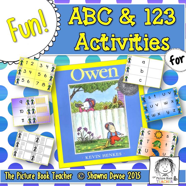 ABC & 123 Activities inspired by Owen by Kevin Henkes | The Picture ...