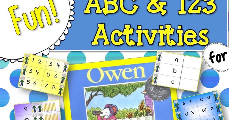 ABC & 123 Activities inspired by Owen by Kevin Henkes | The Picture ...