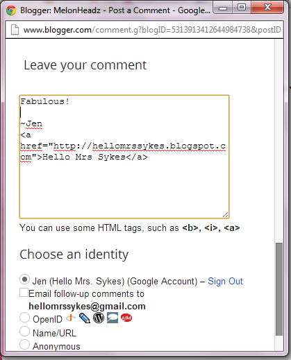 How to Add a Link to Your Comments