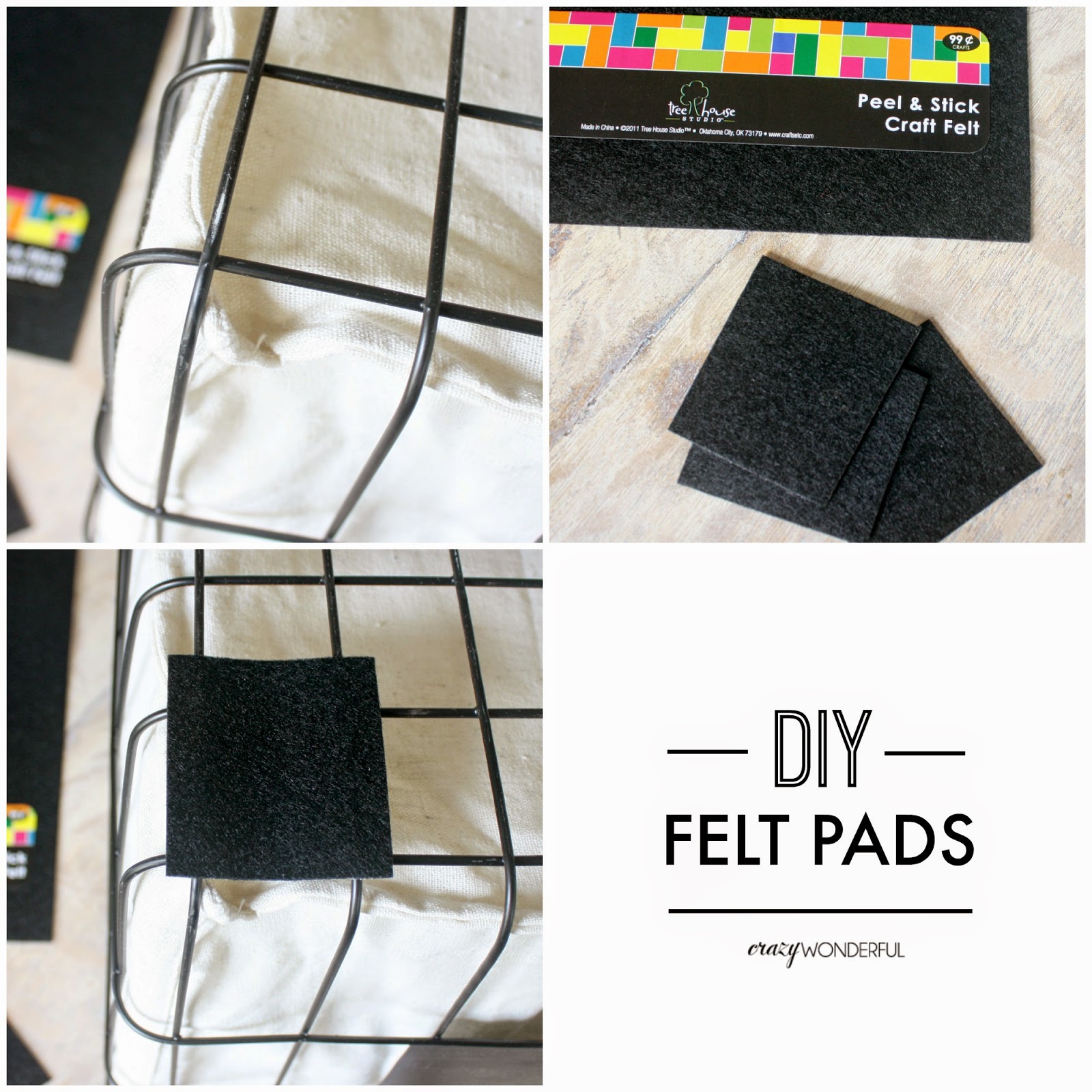 DIY felt pads - Crazy Wonderful