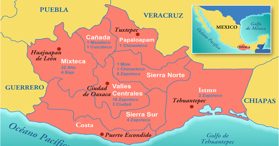Regiones del Estado de Oaxaca - La Región